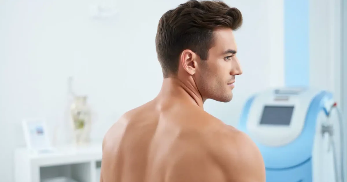 Épilation laser du dos pour homme : traitement définitif et efficace